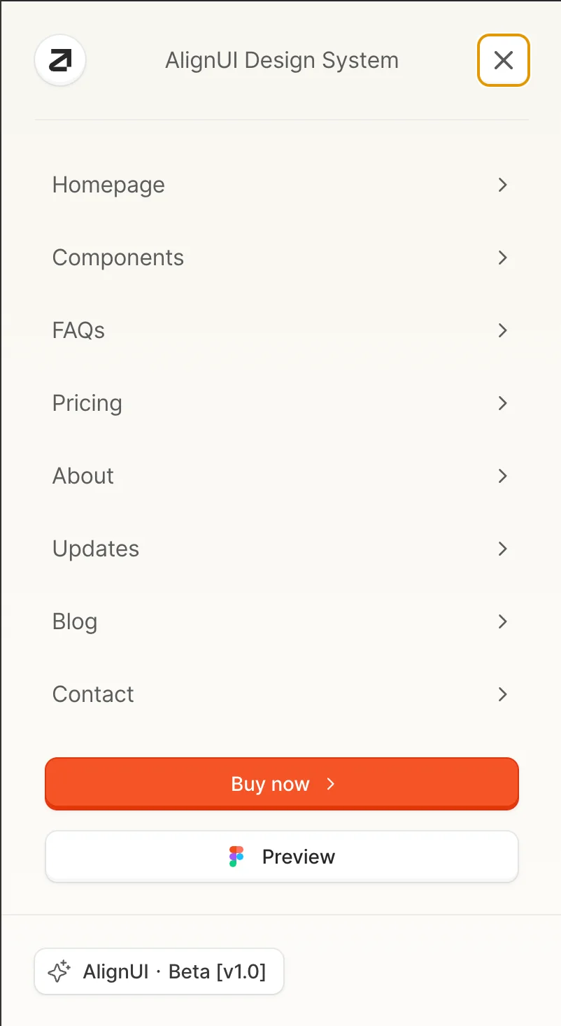 Navbar Gallery | Align UI